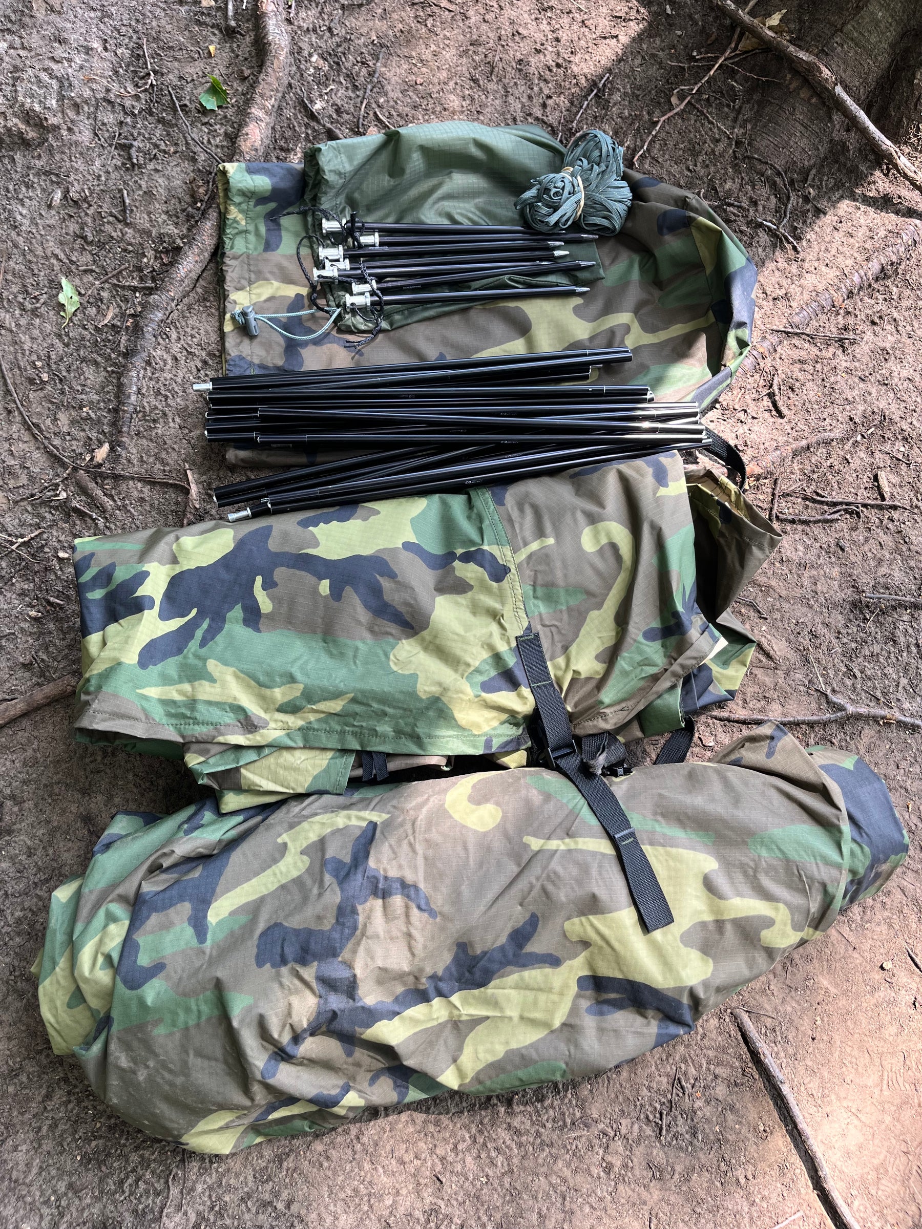 U.S. Military ICS Individual Combat Shelter – 1-Person Tent (Woodland ...